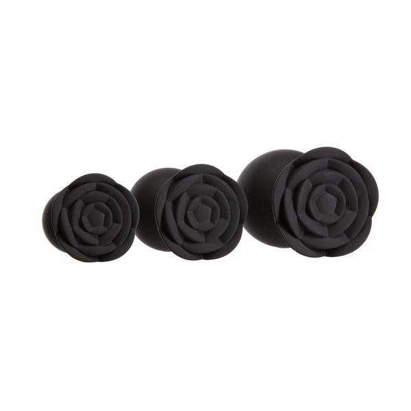 BMS – Roses Til’ Dawn – Silicone Anal Plug Kit – Starter Kit - Black ...
