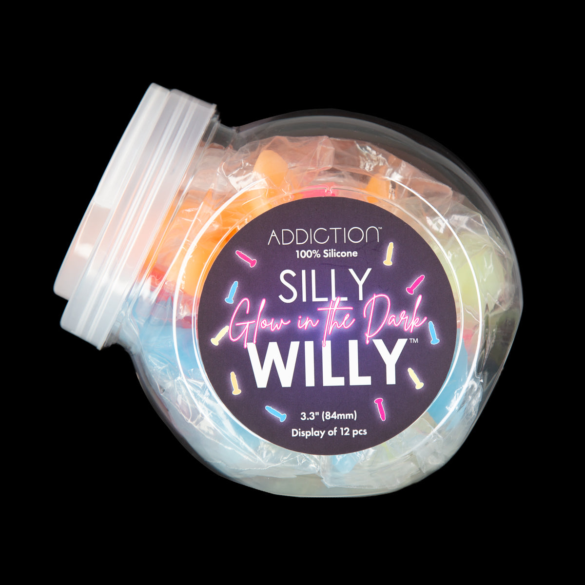 Addiction - Silly Willy – Glow in the Dark - 3.3” Silicone Dildo - 12 - BMS Enterprises