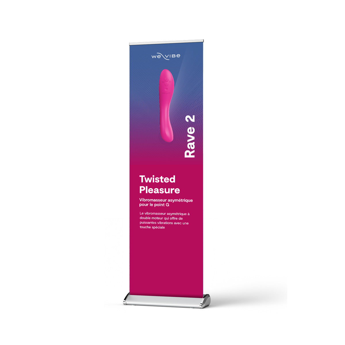 We-Vibe Rave 2 Roll-Up Banner – French - BMS Enterprises