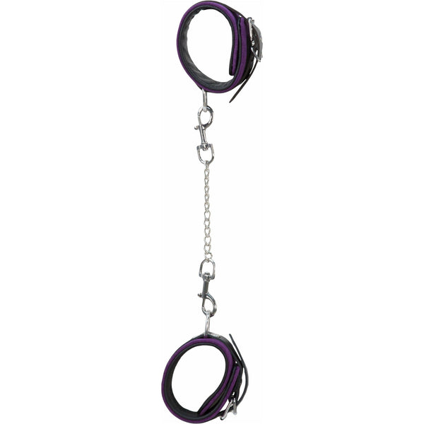 Punishment Purple Suede Bondage Wrist Cuffs | BMS Enterprises