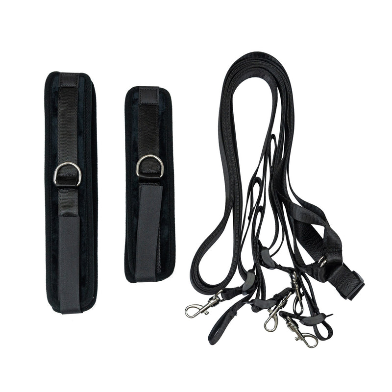 Punishment - 5-Piece Bed Restraint Kit – Black - BMS Enterprises