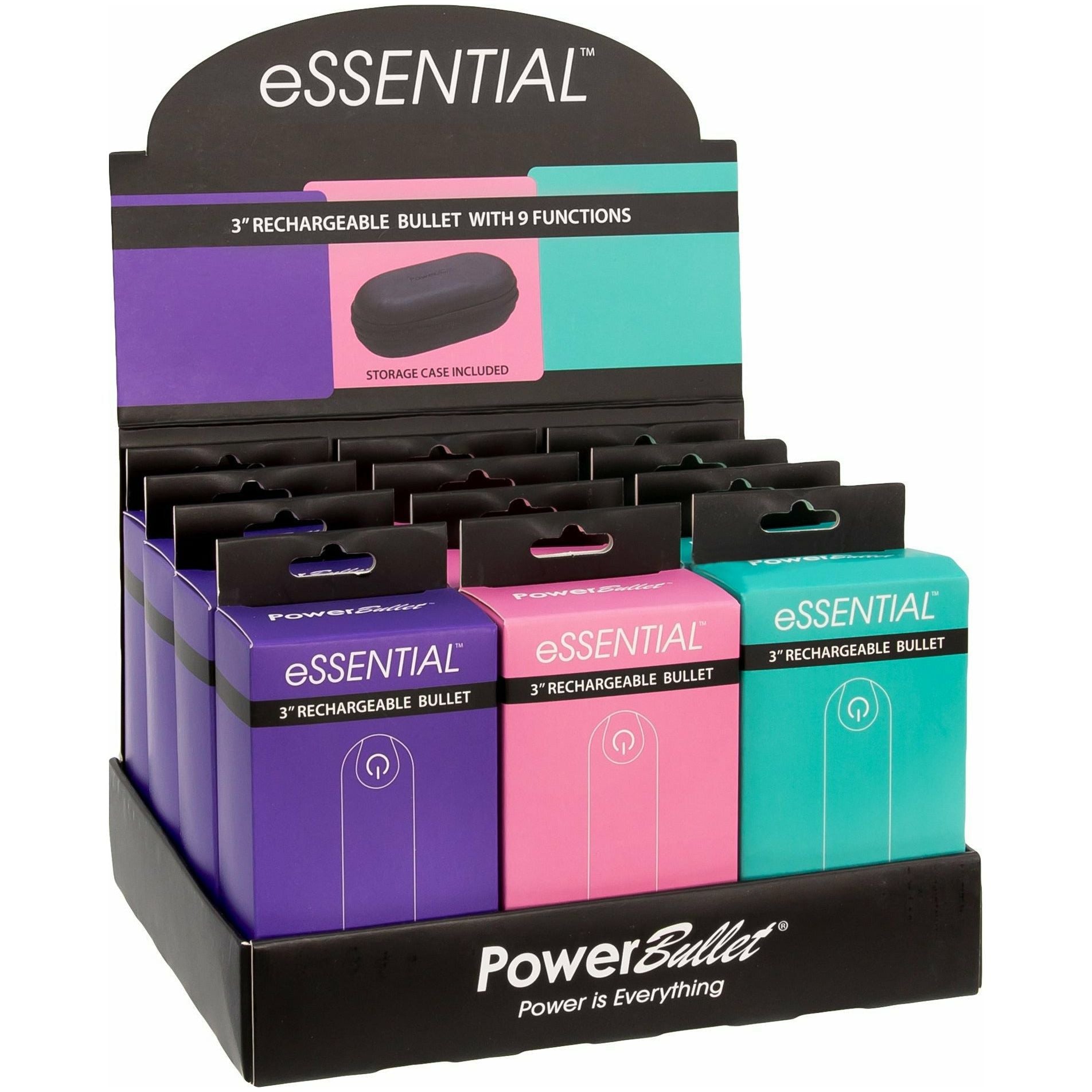PowerBullet Essential Vibrating Bullet Display | BMS Enterprises
