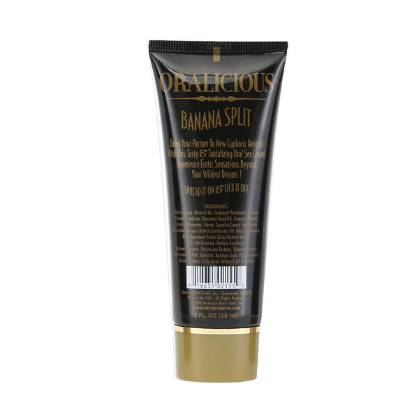 Oralicious Oral Sex Cream Banana Split 2 Fl Oz Bms Enterprises