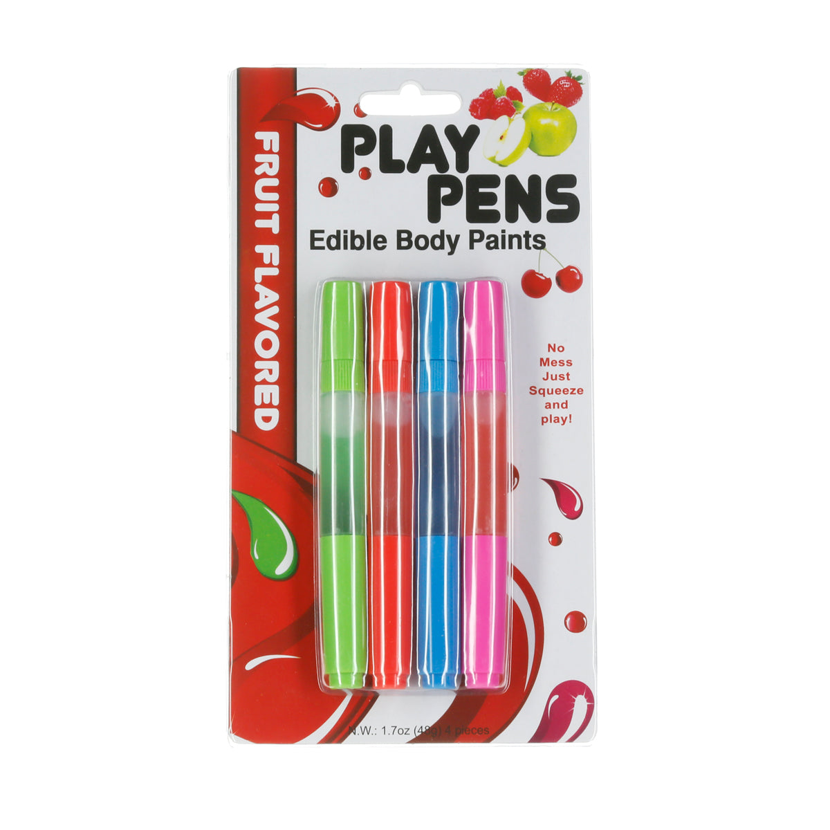 Hott Products - Play Pens Fruit Flavoured Edible Body Paints – 4 Pack ...