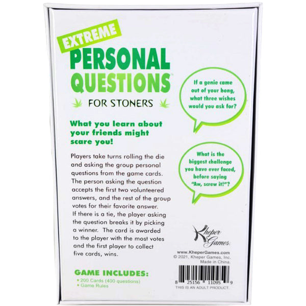 Kheper Games - Extreme Personal Questions For Stoners Adult Party Game ...