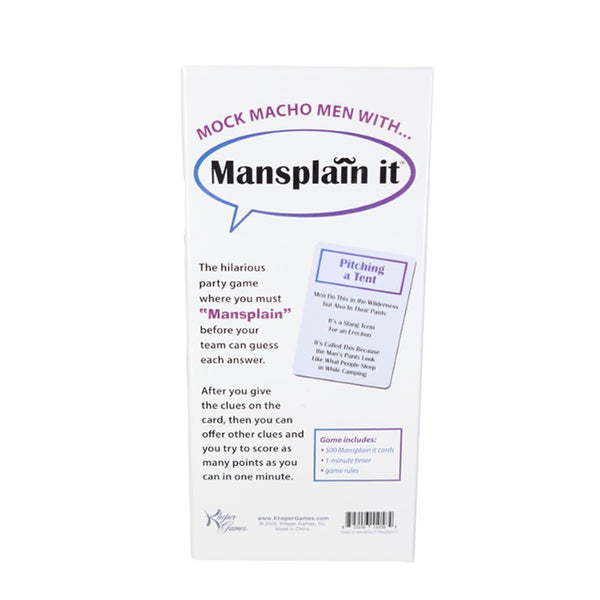 Kheper Games - Mansplain It™ The Game of Condescending Clues! - BMS ...