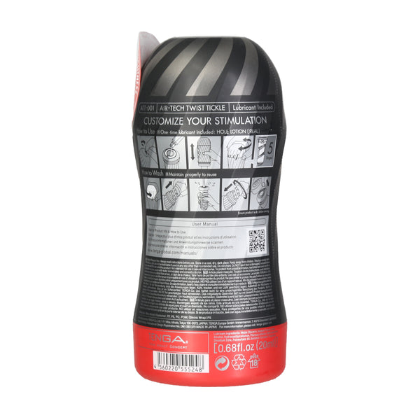 Tenga - Air-Tech Twist Custom Strength Cup Masturbator – Tickle – Red ...